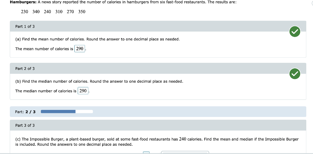 Solved Hamburgers: A news story reported the number of | Chegg.com
