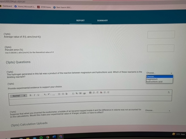 Solved Table view List view(1pts) Average value of R( | Chegg.com
