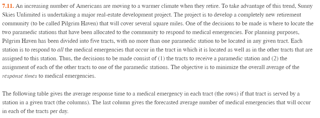 Solved 7.11. An increasing number of Americans are moving to | Chegg.com
