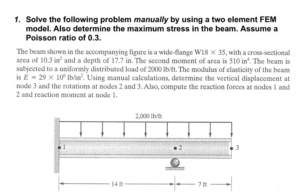 Solved 1 Solve The Following Problem Manually By Using A