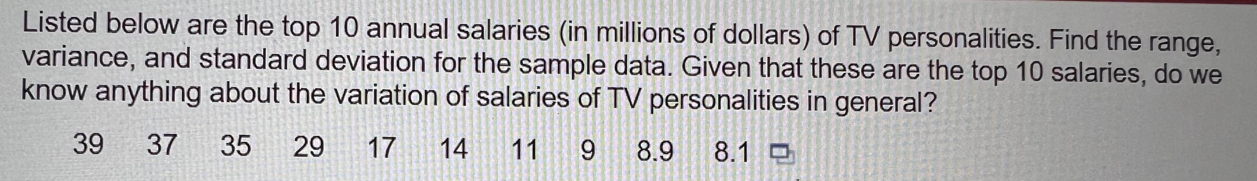 Top 10 Annual Salary at Cassandra Wild blog
