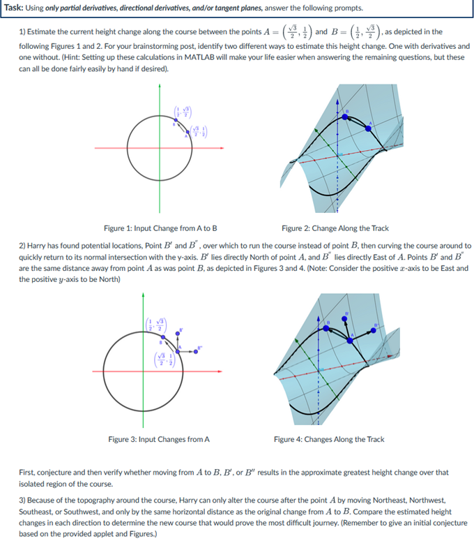 Solved Task: Using only partial derivatives, directional | Chegg.com
