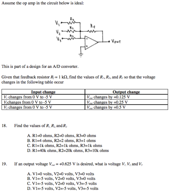 Solved Assume the op amp in the circuit below is ideal: Vout | Chegg.com