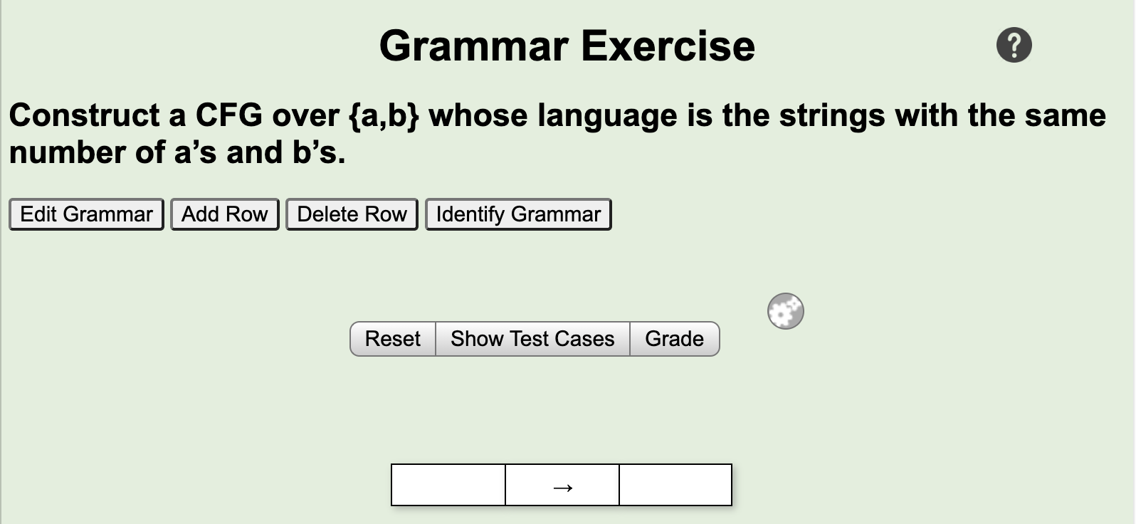 Solved Construct a CFG over {a,b} whose language is the | Chegg.com