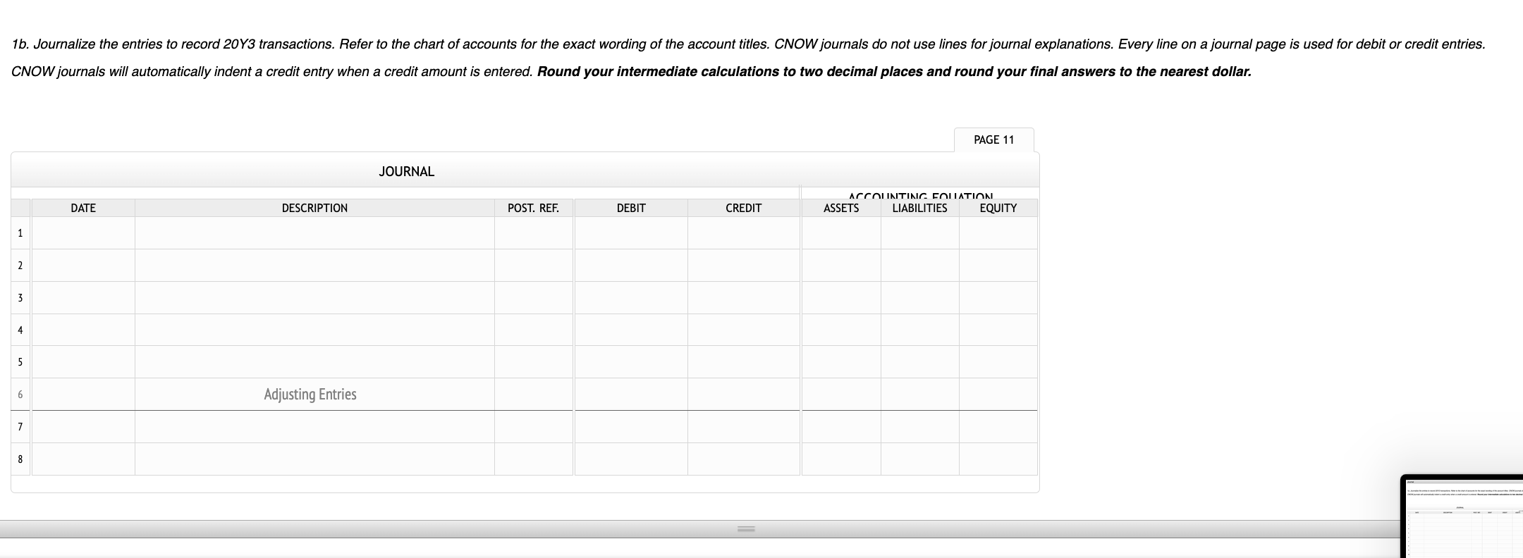 Solved CNOW journals will automatically indent a credit | Chegg.com
