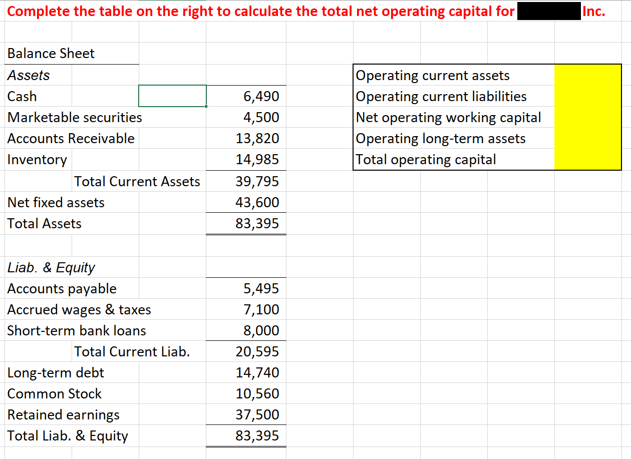 Solved Complete the table on the right to calculate the | Chegg.com