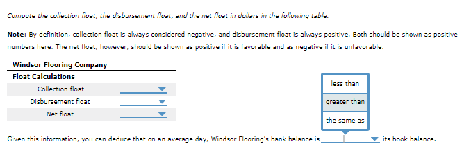 Solved 6. Check clearing and the use of float Float is | Chegg.com