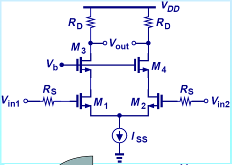 Solved In the differential amplifier shown, if the MOSFET | Chegg.com