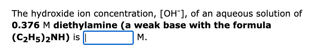 The hydronium ion concentration of an aqueous | Chegg.com