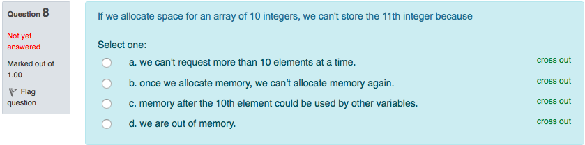Solved Question 7 The storage in main memory of an integer | Chegg.com