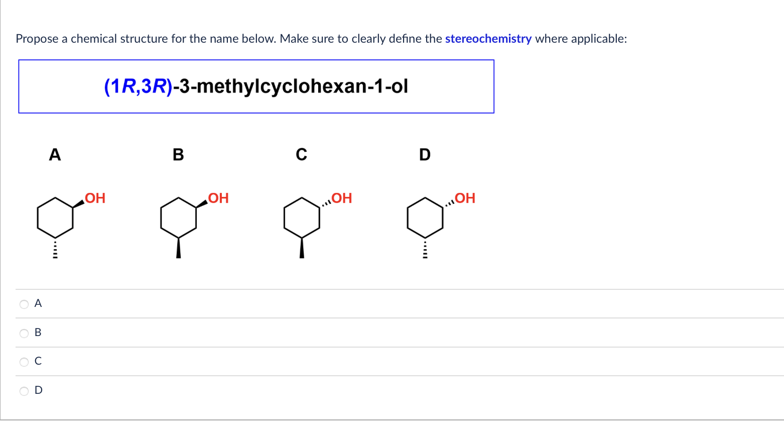 Solved Propose a chemical structure for the name below. Make | Chegg.com