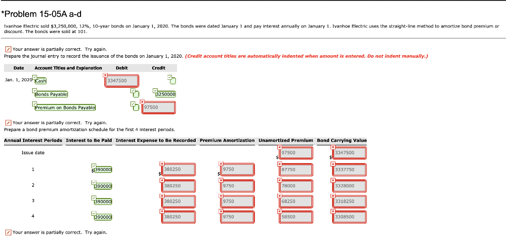 Solved *Problem 15-05A a-d Ivanhoe Electric sold $3,250,000, | Chegg.com