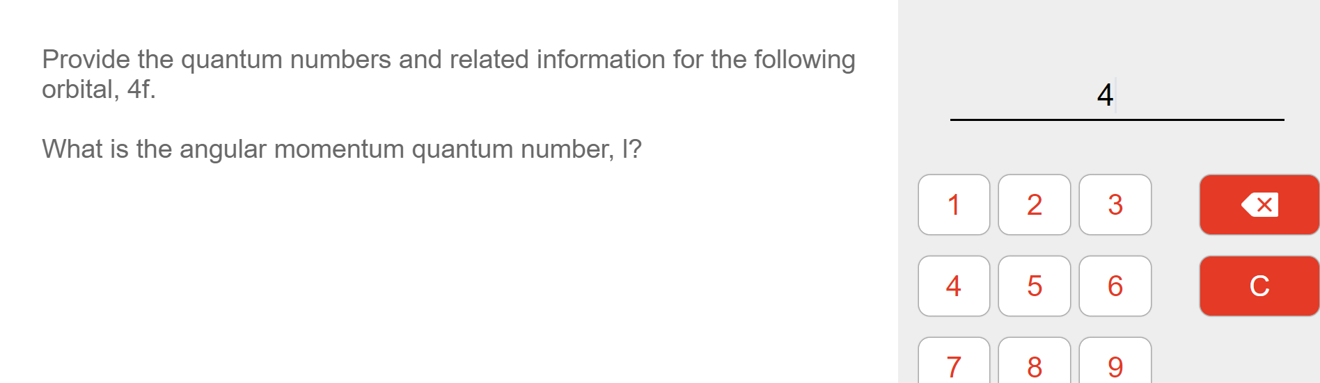 Solved Provide the quantum numbers and related information | Chegg.com
