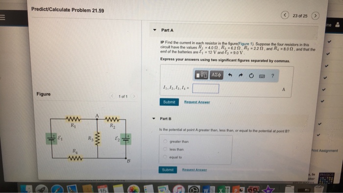 Solved Predict/Calculate Problem 21.59 23 of 25 ne Part A IP | Chegg.com