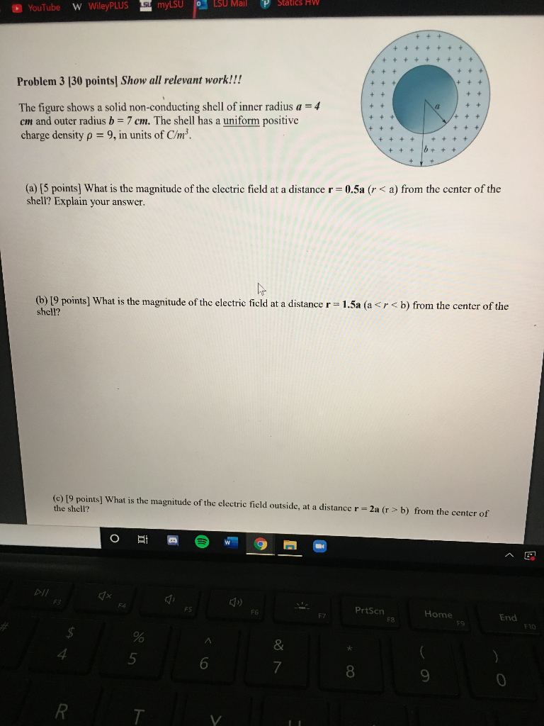 Solved YouTube W WileyPLUS Statics HW myLSU OLSU Mail + + 4 | Chegg.com