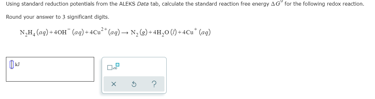 Solved Using standard reduction potentials from the ALEKS | Chegg.com