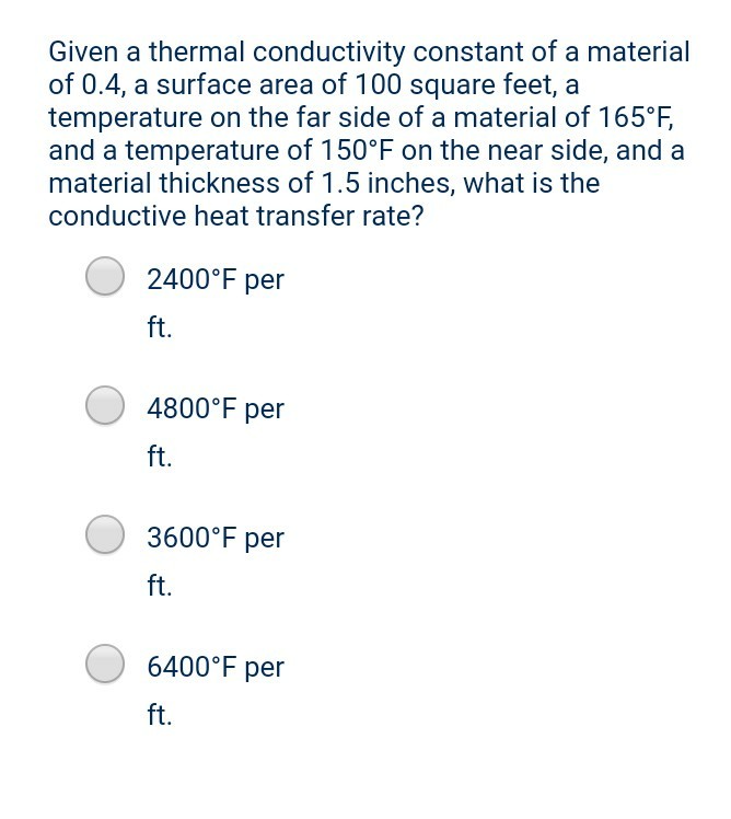 Solved Given a thermal conductivity constant of a material | Chegg.com