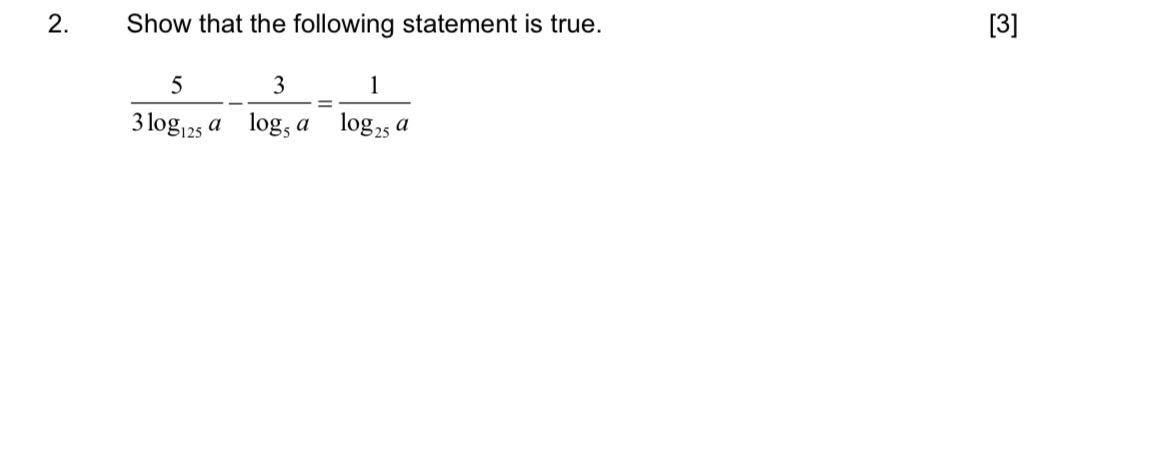 Solved 2. Show that the following statement is true. [3] 5 3 | Chegg.com
