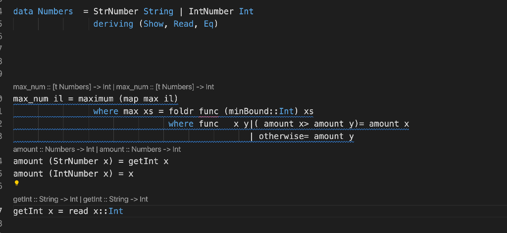Please debug this code in Haskell. Question is to | Chegg.com