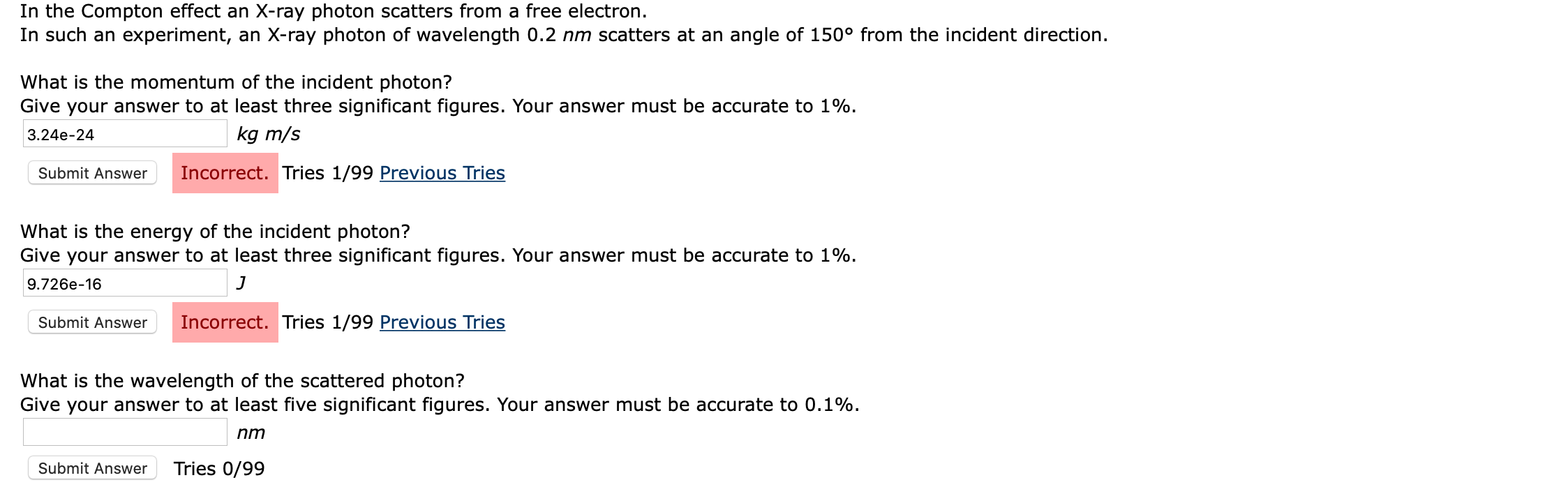 Solved In the Compton effect an X-ray photon scatters from a | Chegg.com