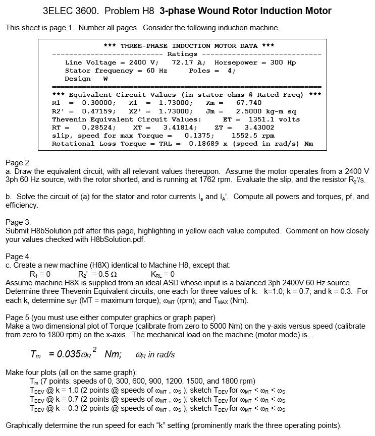 3 Phase Induction Motor Numerical Problems Pdf 33+ Pages Summary [3.4mb] - Updated - Miguel ...