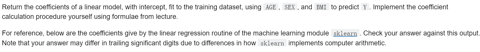 Solved Python about data science from sklearn.linear_model | Chegg.com