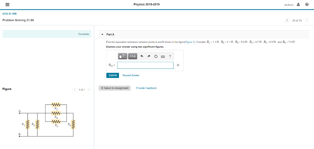 Solved Jackson Physics 2018-2019 ackson& Physics 2018-2019 | Chegg.com