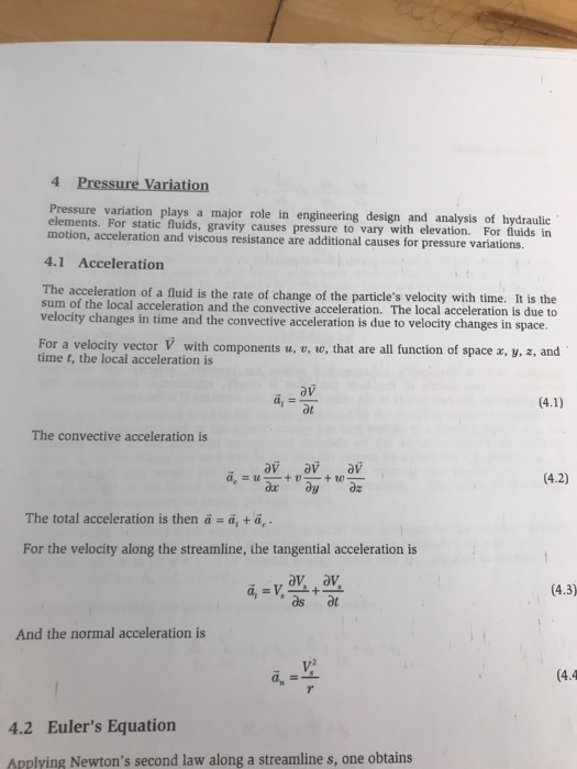 Solved What’s the difference between local acceleration, | Chegg.com