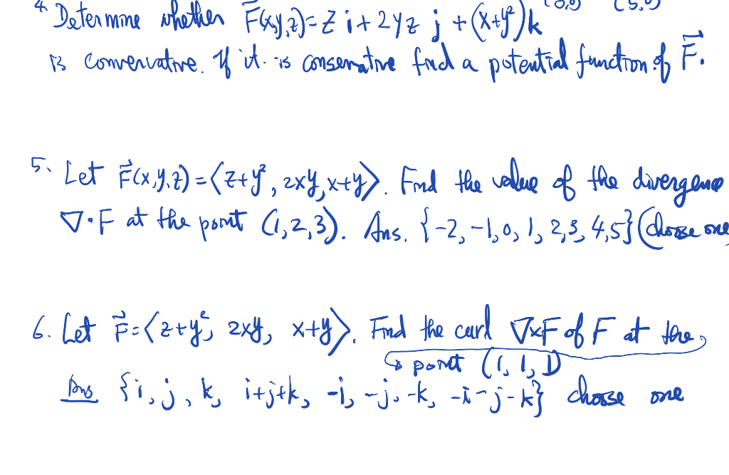 Solved * Determine whether Fay, 2= Zit 2yz j + (x + y ) k is | Chegg.com