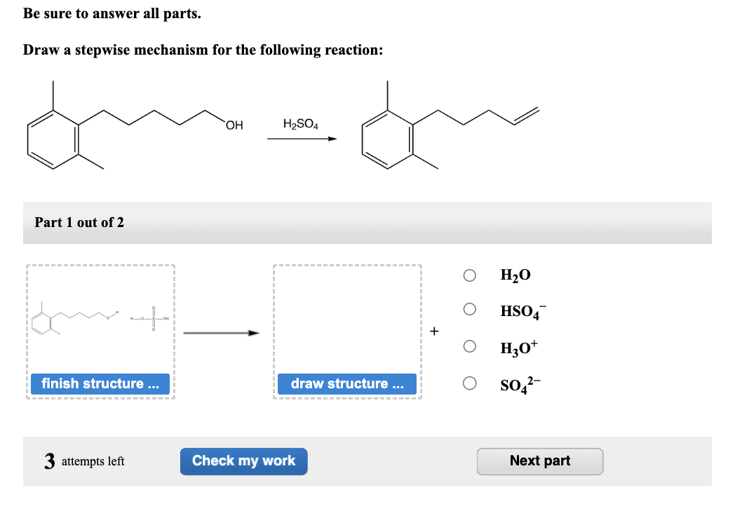 Solved Be sure to answer all parts. Draw a stepwise | Chegg.com