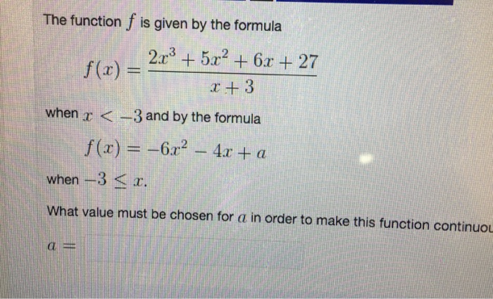 Solved The function f is given by the formula f (x) = 2x^3 + | Chegg.com