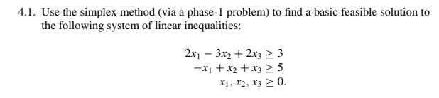 Solved In the two-phase method the artificial variables are | Chegg.com