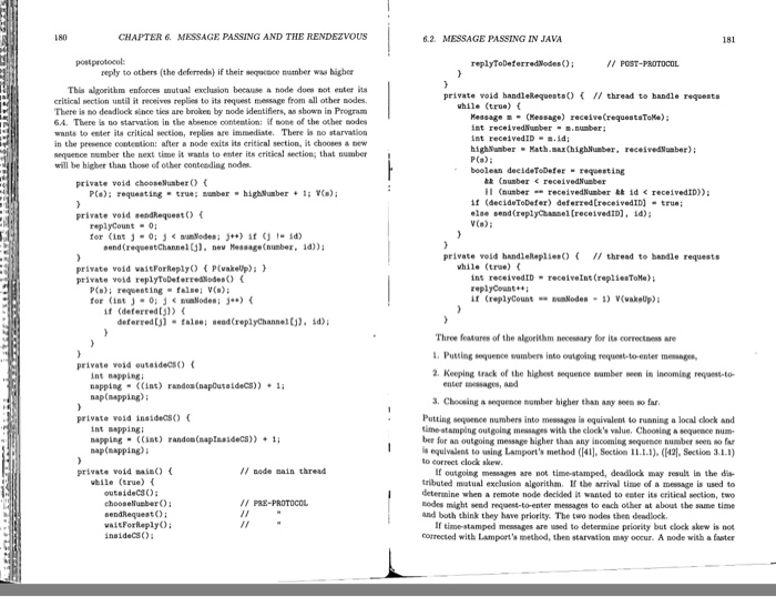 Solved 180 CHAPTER.MESSAGE PASSING AND THE RENDEZVOUS 6.2. | Chegg.com