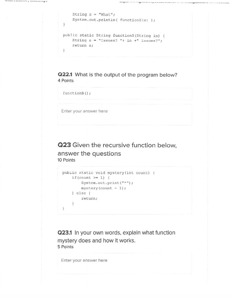 Solved I am in an entry-level Java class and need assistance | Chegg.com