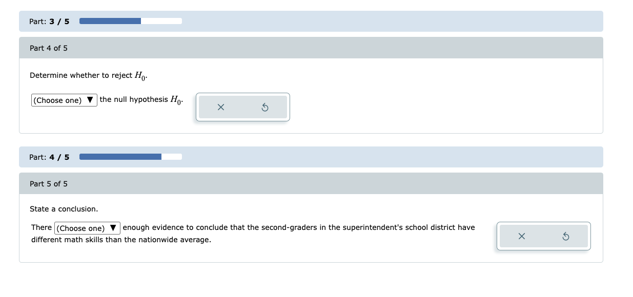 Solved Determine whether to reject H0. the null hypothesis | Chegg.com