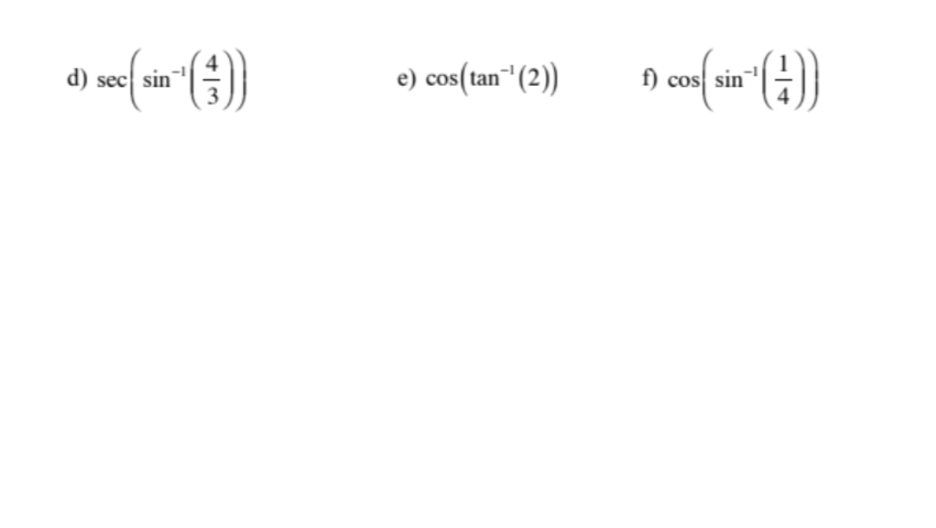 Solved Find exact value to each of the following by showing | Chegg.com Solved Find exact value to each of the following by showing | Chegg.com