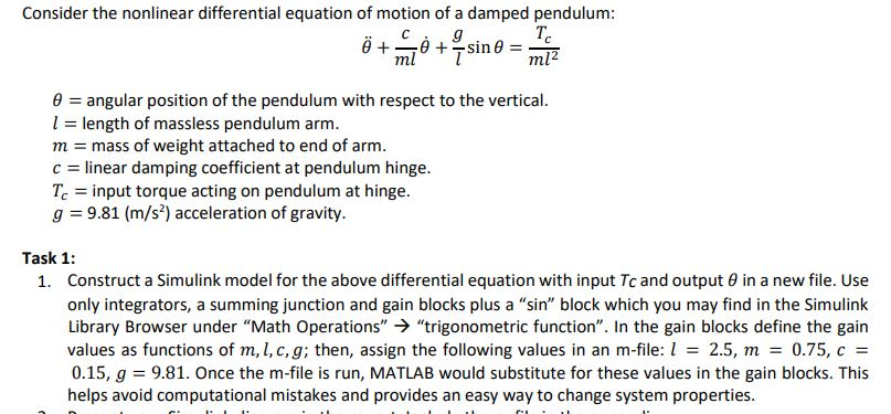 Solved Consider the nonlinear differential equation of | Chegg.com