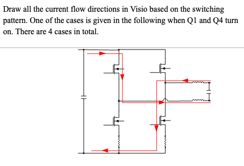 Solved Draw all the current flow directions in Visio based | Chegg.com