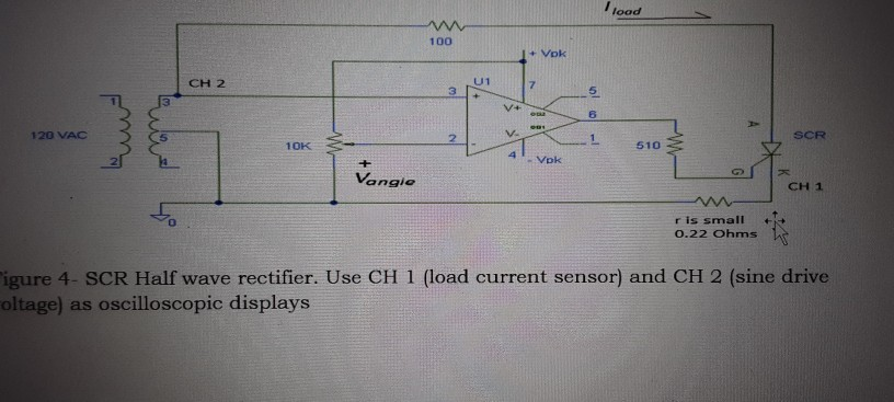 A) Full wave rectifier with two SCRs, using the | Chegg.com