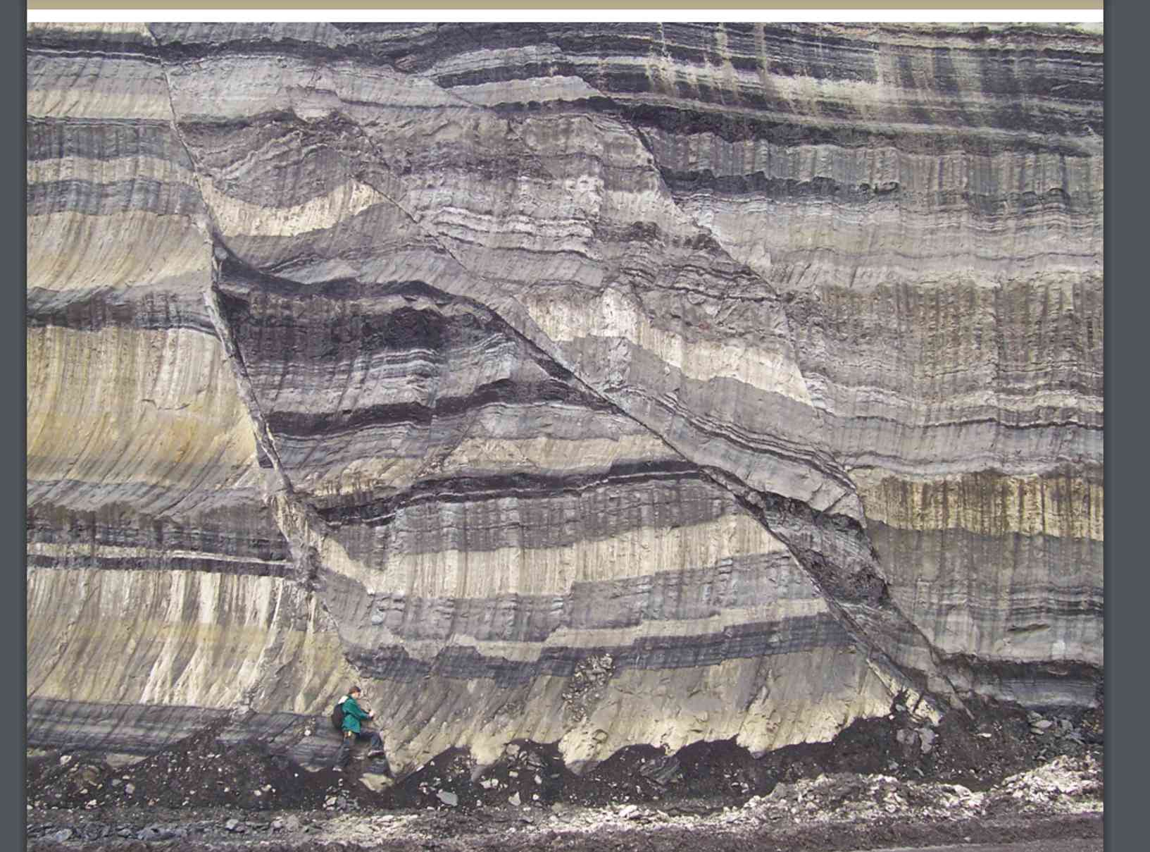 Solved Identify the fractures in the following outcrops. | Chegg.com