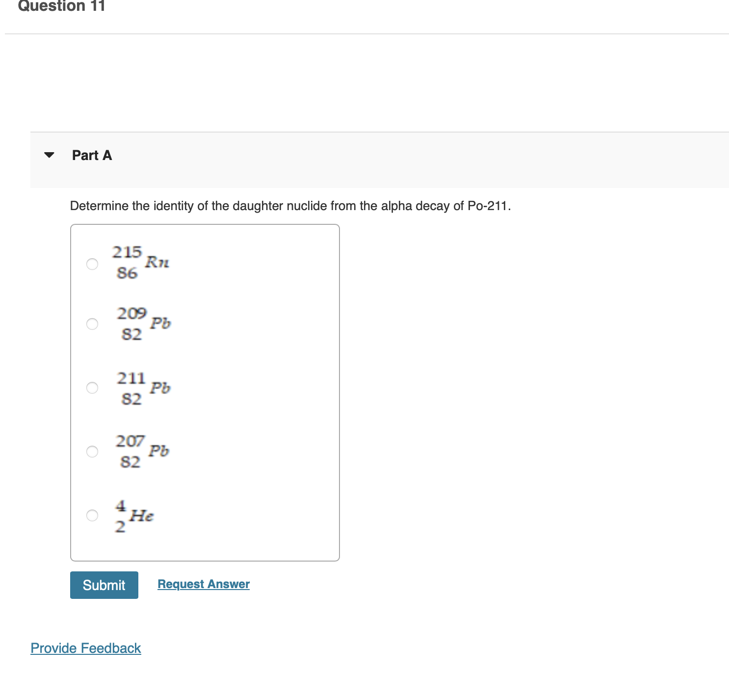 Solved Determine the identity of the daughter nuclide from | Chegg.com