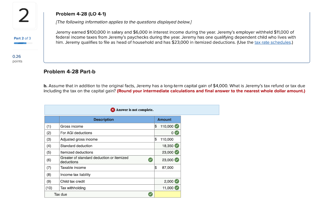 Solved Problem 4-28 (LO 4-1) (The following information | Chegg.com