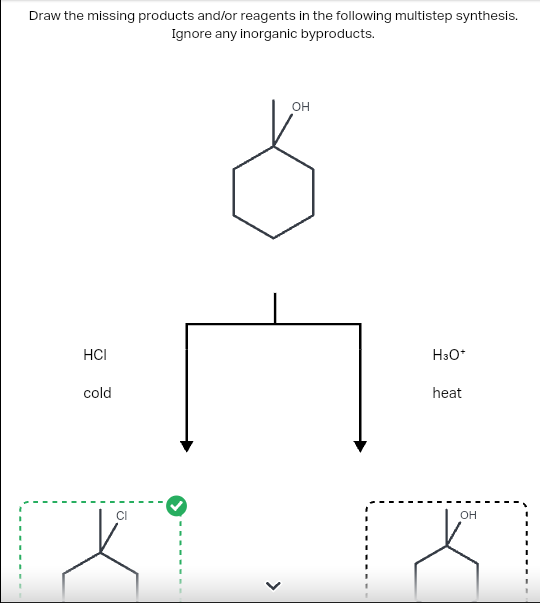 Solved Draw the missing products and/or reagents in the | Chegg.com