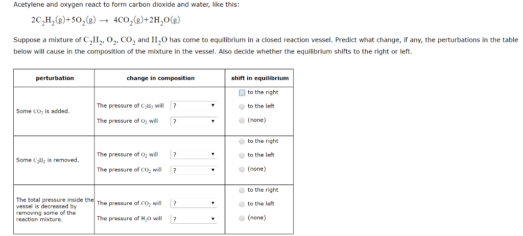 Solved Acetylene and oxygen react to form carbon dioxide and | Chegg.com
