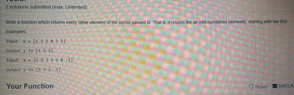 Solved 0 solutions submitted (max: Unlimited) Write a | Chegg.com