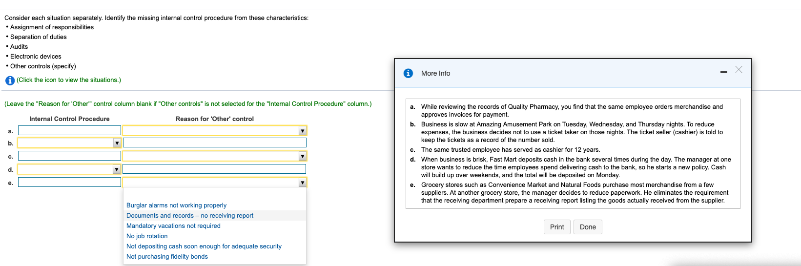 Solved Consider each situation separately. Identify the | Chegg.com
