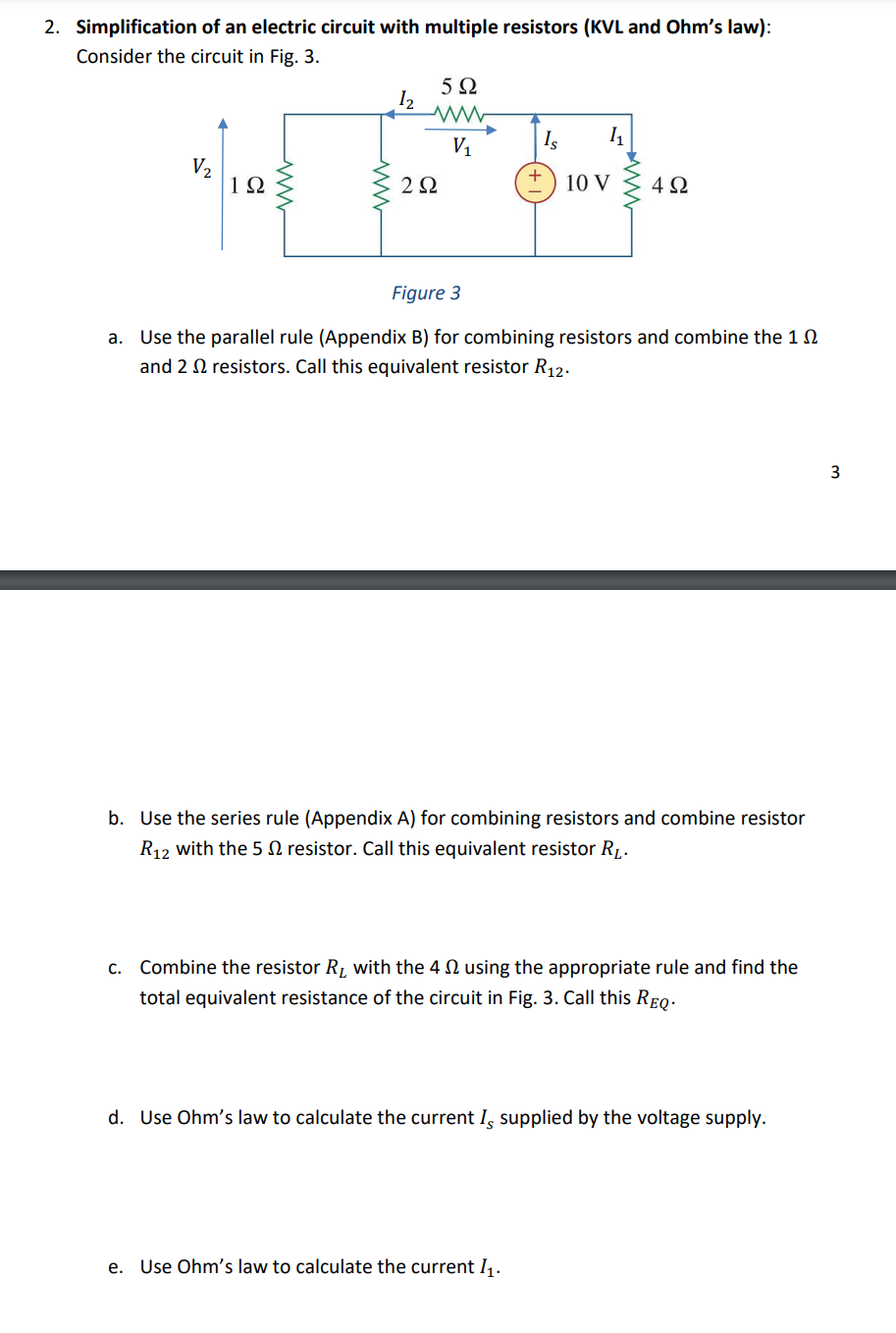 Solved 2. Simplification of an electric circuit with | Chegg.com
