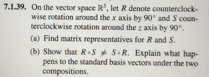 Solved 7.1.39. On the vector space R3, let R denote | Chegg.com