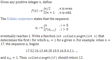 Solved C++Given any positive integer n, | Chegg.com