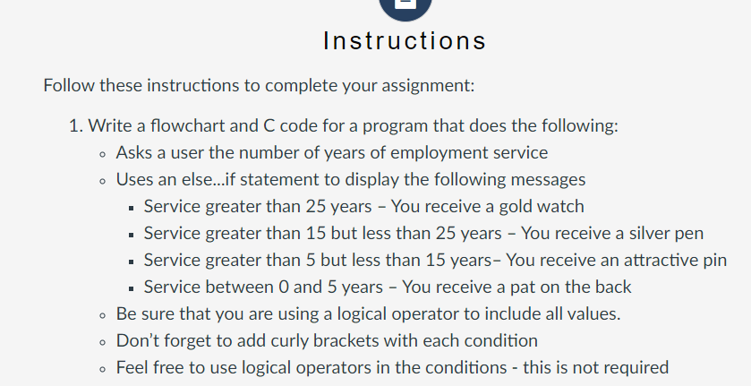 Solved Instructions Follow these instructions to complete | Chegg.com